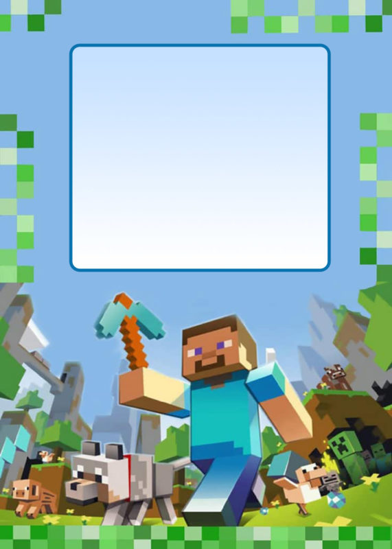 Free Minecraft Invitation Template Free Invitation Templates